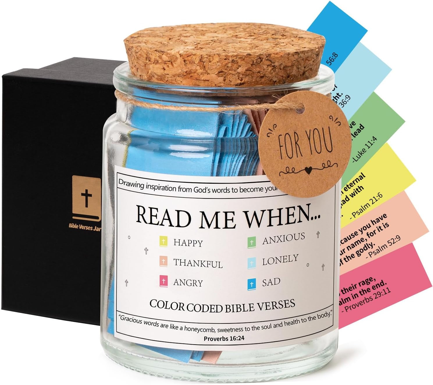 Baodeli Bible Verses in a Jar,Read Me When Bible Verses Jar for ...