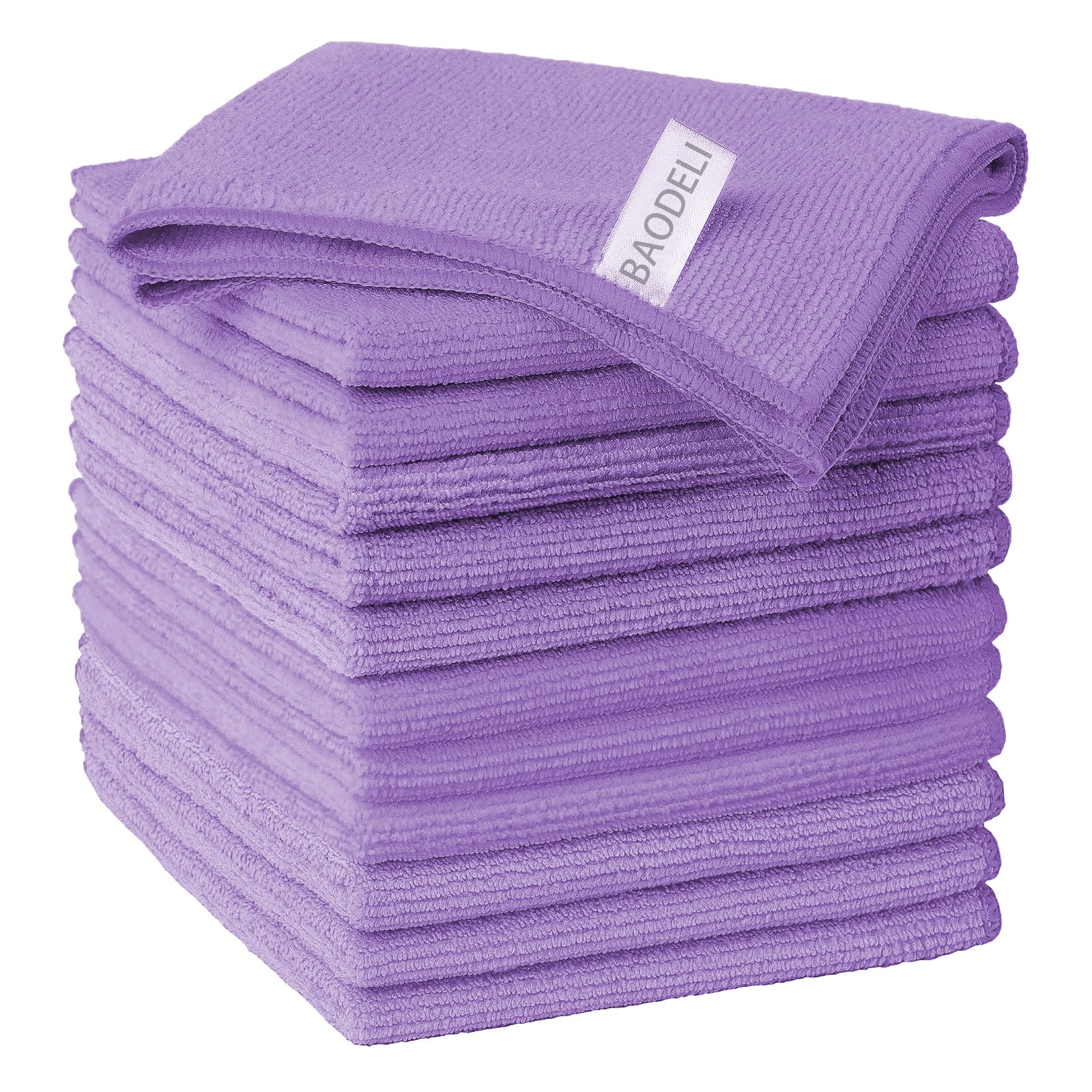 Baodeli Microfiber Cleaning Cloths, All-Purpose Microfiber Towels ...