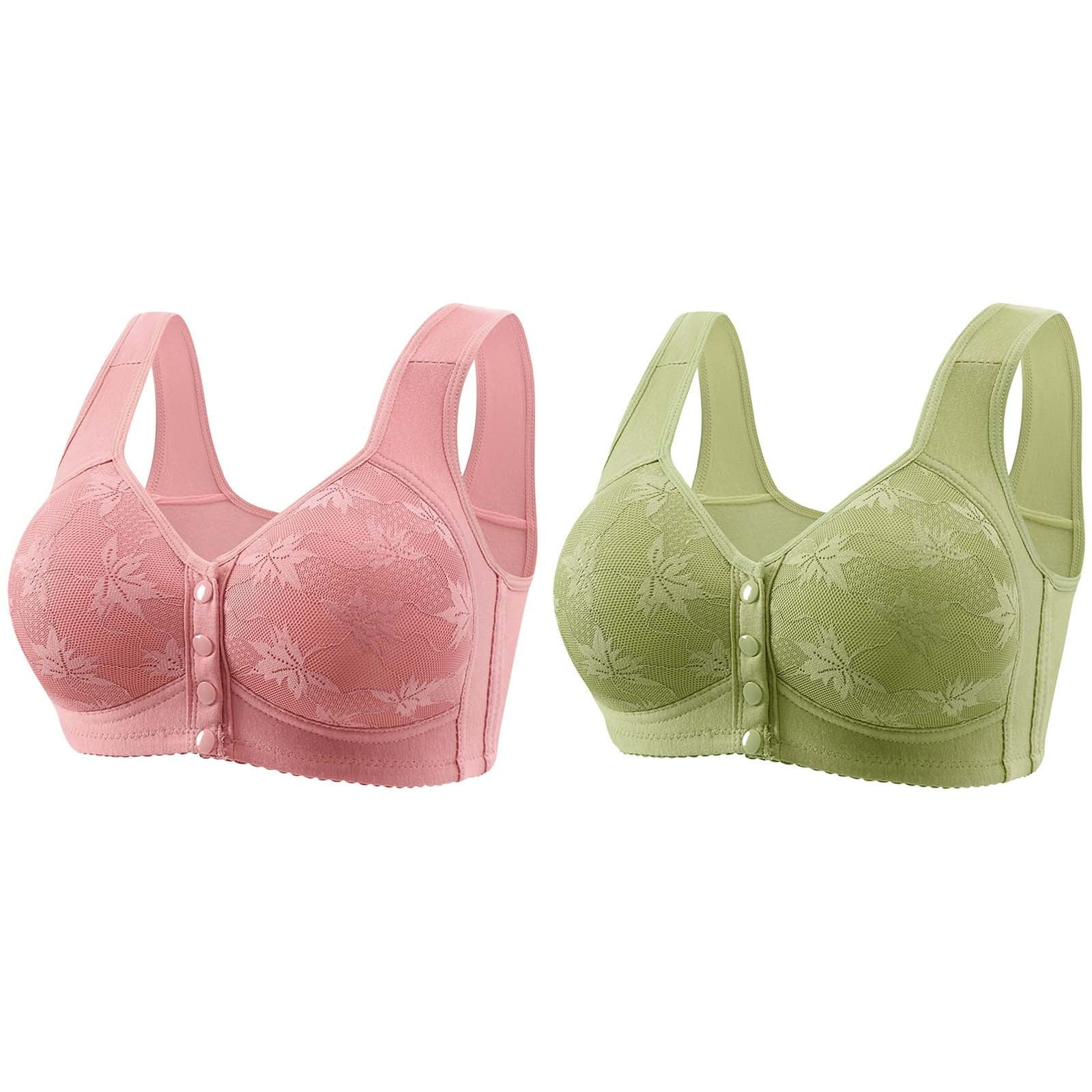 Baodmurt Cotton Bras Set for Women Lounge & Sleep Full-Figure Front ...