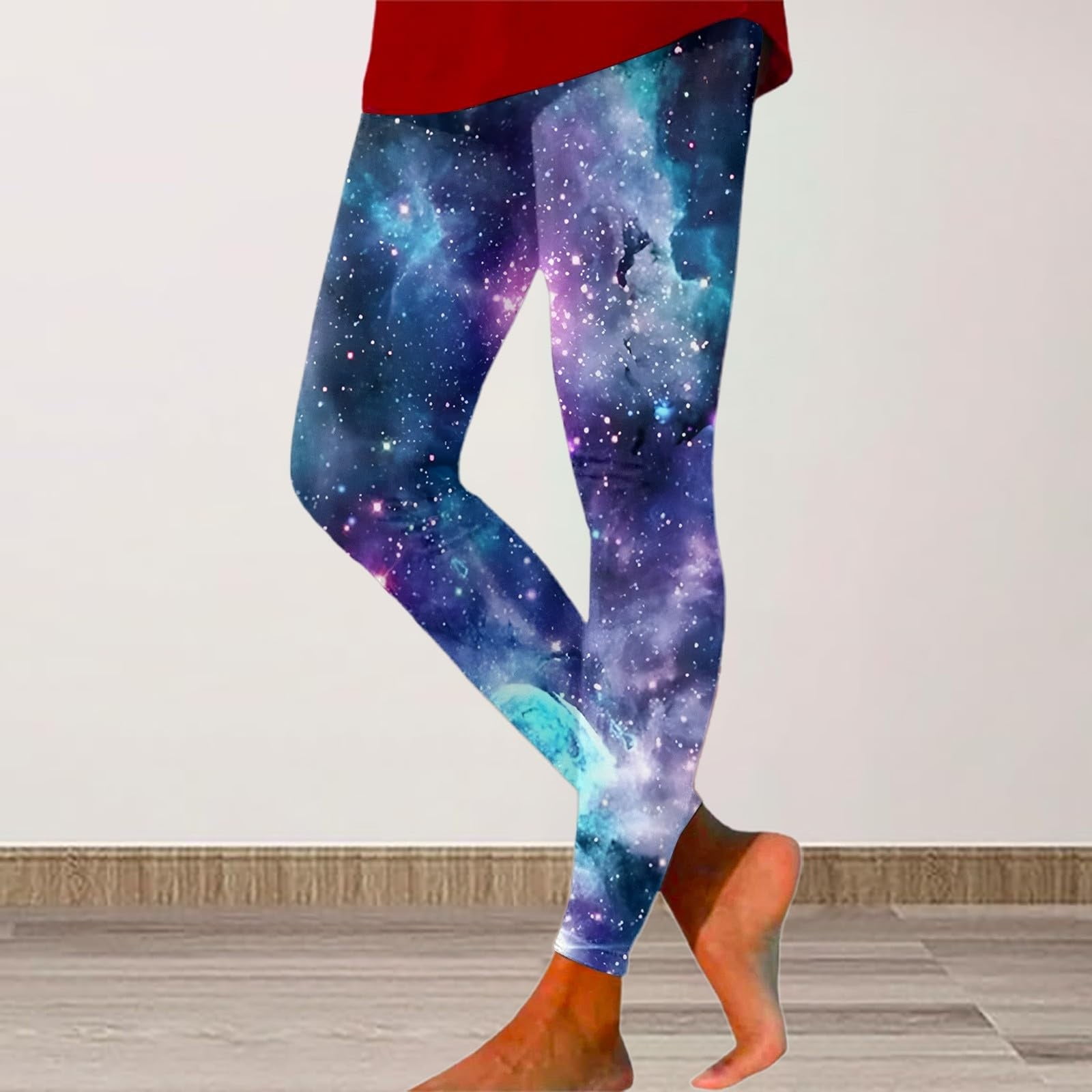 Baodmurt High Waist Pants for Women Slim-Leg Jegging Elastic Band ...