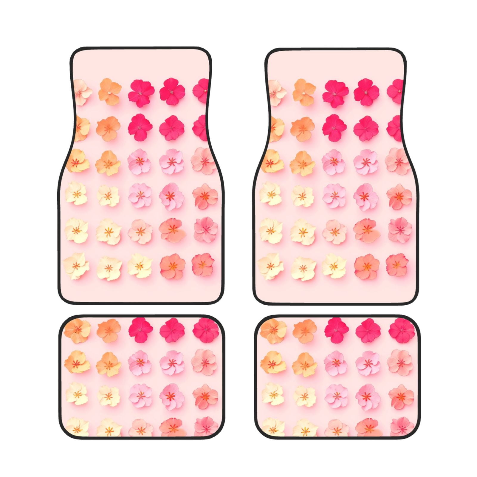 Baofahu Flowers Pink Bloom 4 Pcs Car Truck Front Back All Weather ...