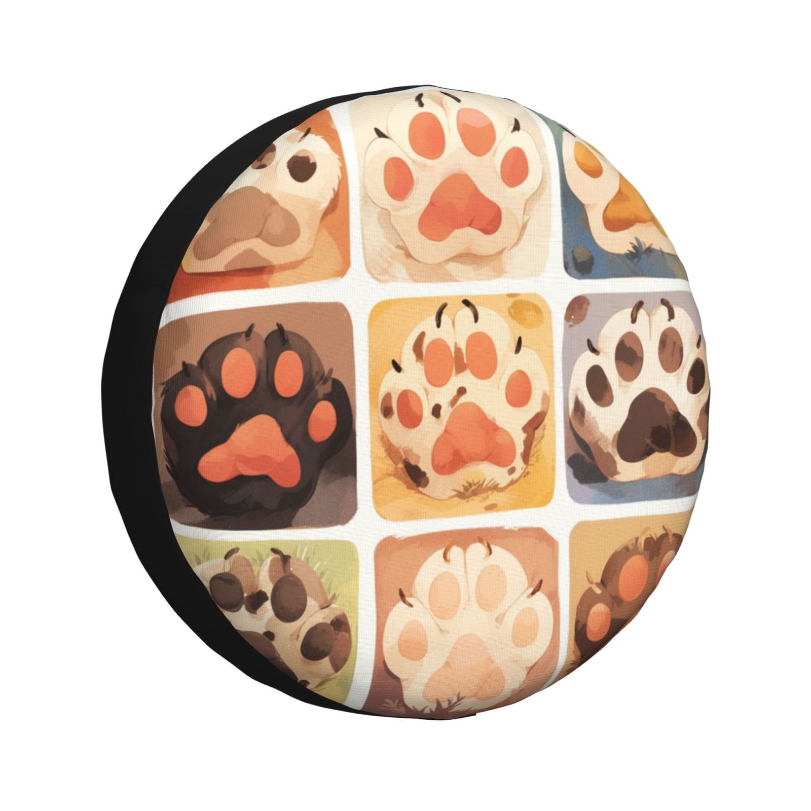 Baofahu Paws Plaid Spare Tire Cover Weatherproof Wheel Camper ...