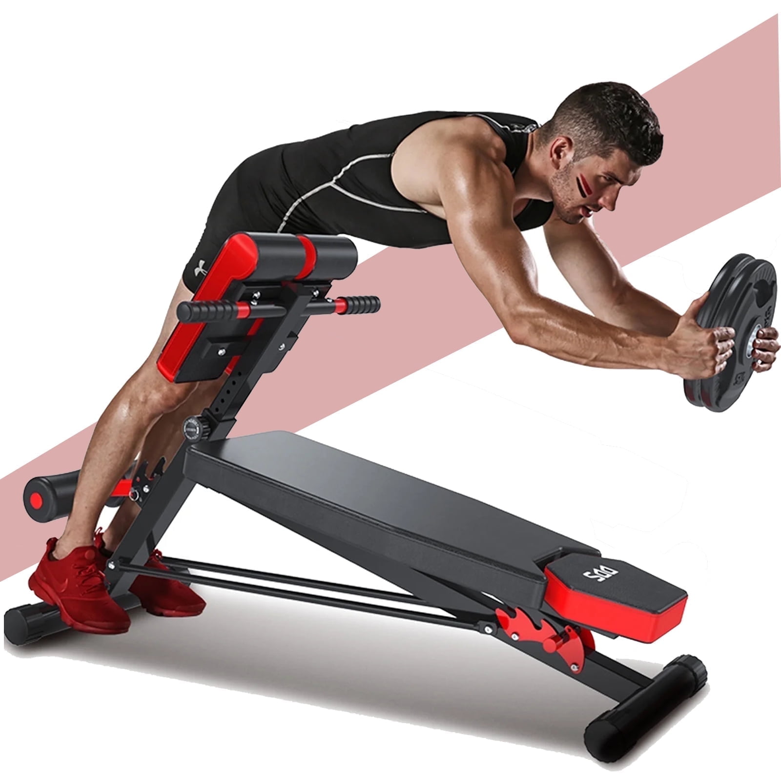 Adjustable Weight Bench, 3 in 1 Workout Bench, Foldable Workout Bench ...