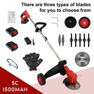 "Earthwise 10"" Cordless Electric 20-Volt Grass and Weed Trimmer, Yard ...