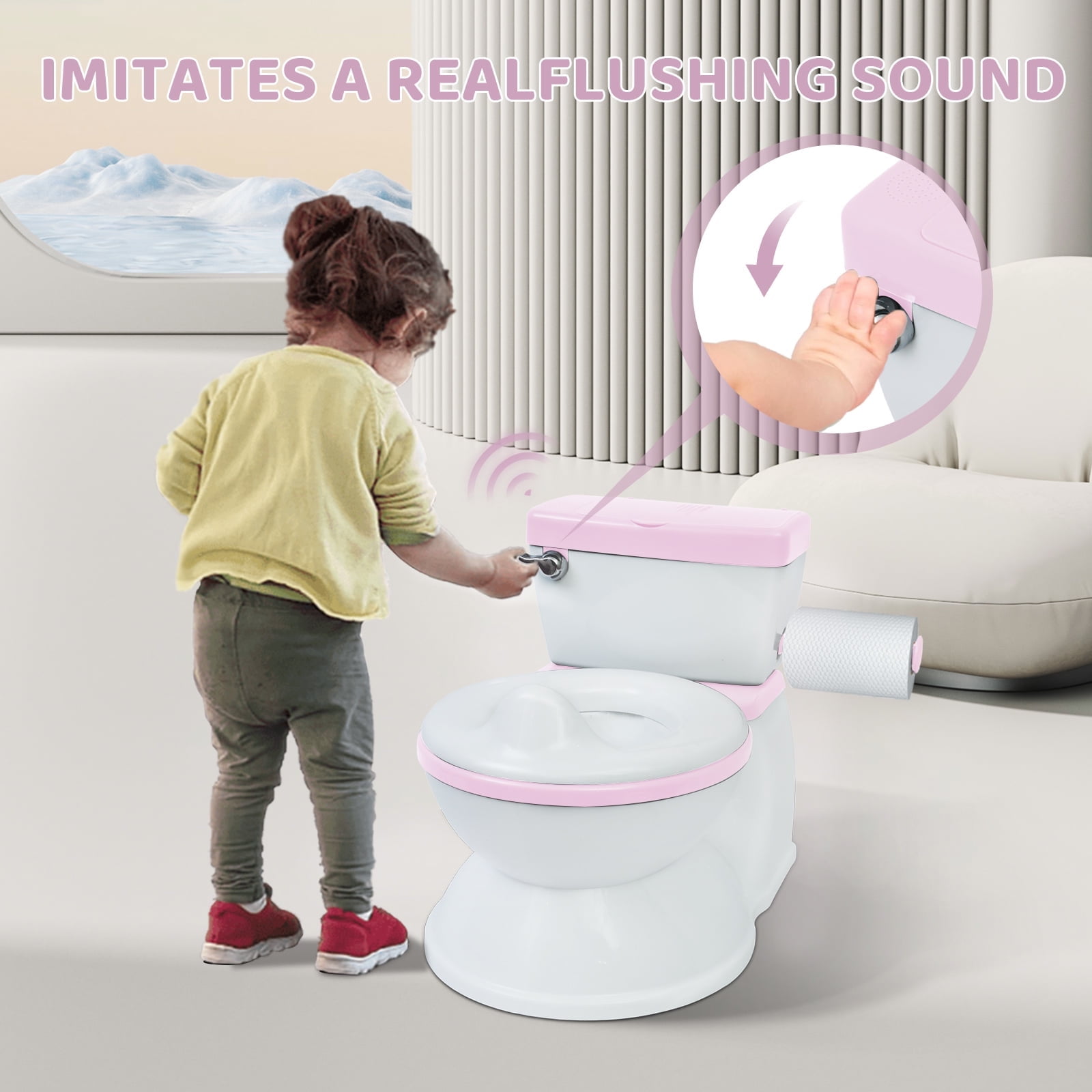 Real Feel Potty for Kids and Toddlers, Potty Training Toilet with ...