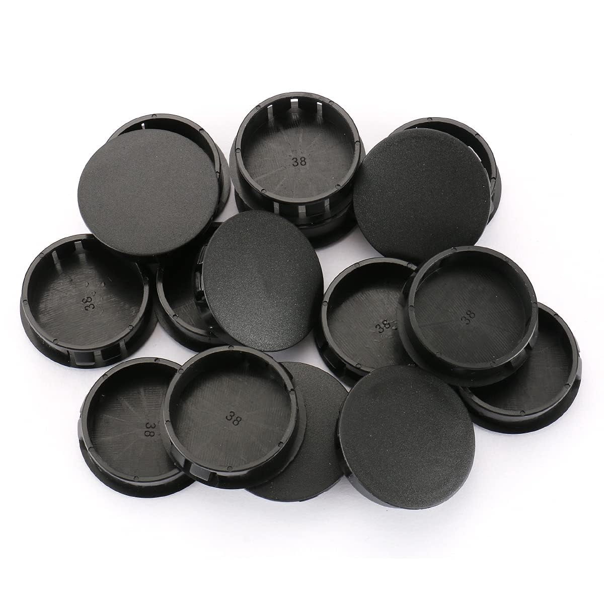 Baomain Plastic Black Locking Hole Plugs Panel Fastener Cover (50PCS ...