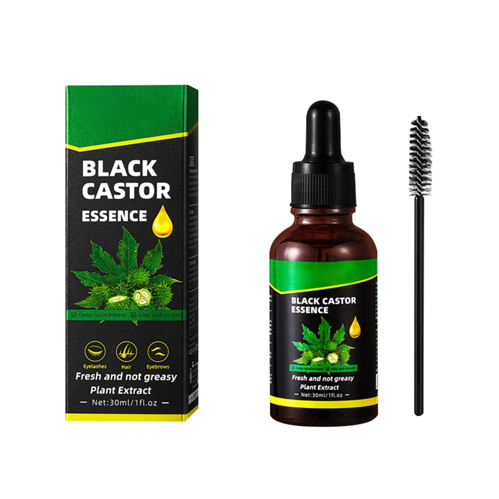 Baorden Black Castor Essence Body Care Anti-Hair Loss Hair Care Liquid ...