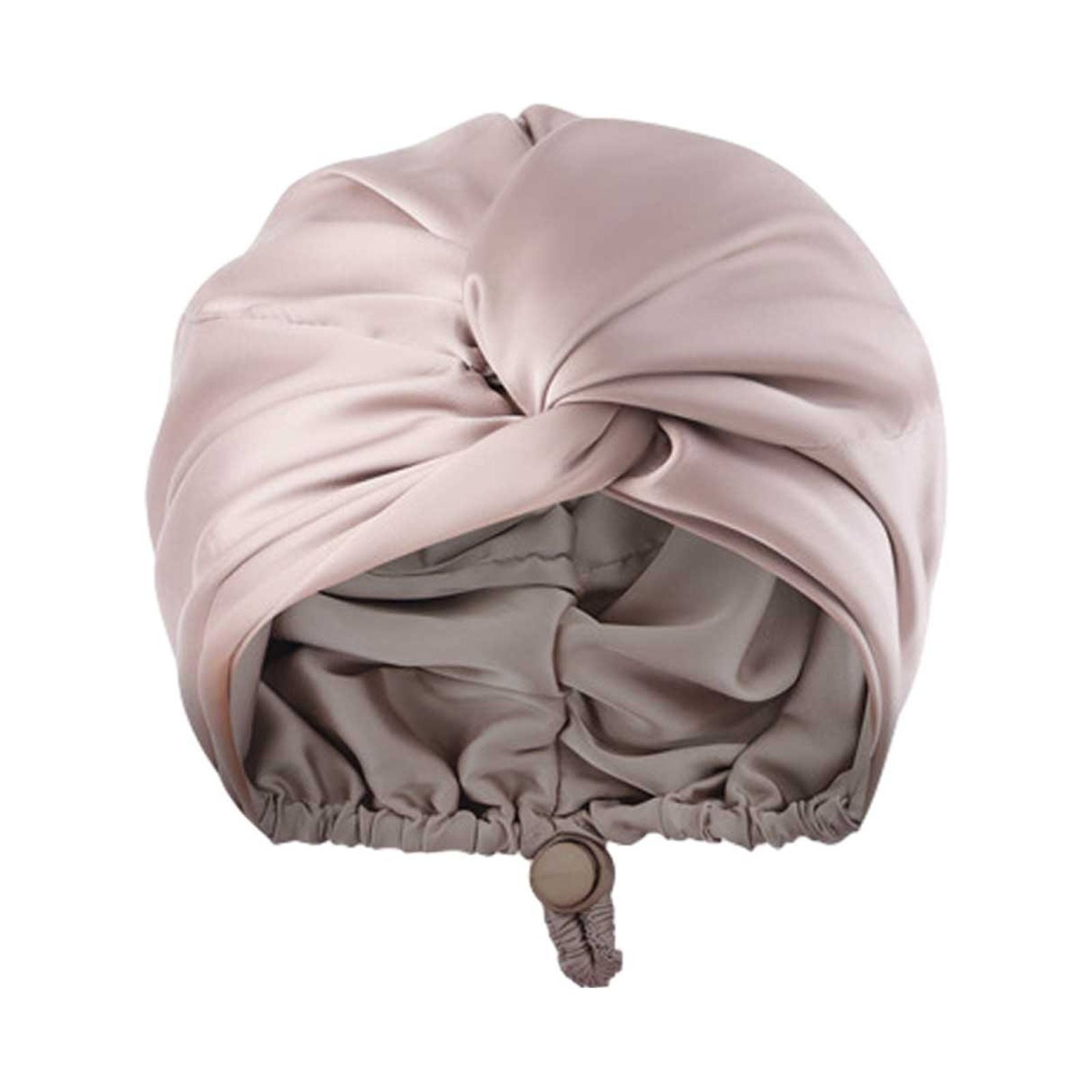 Baorden Double Layer Adjustable Satin Sleeping Cap Silk Hair Care Cap ...