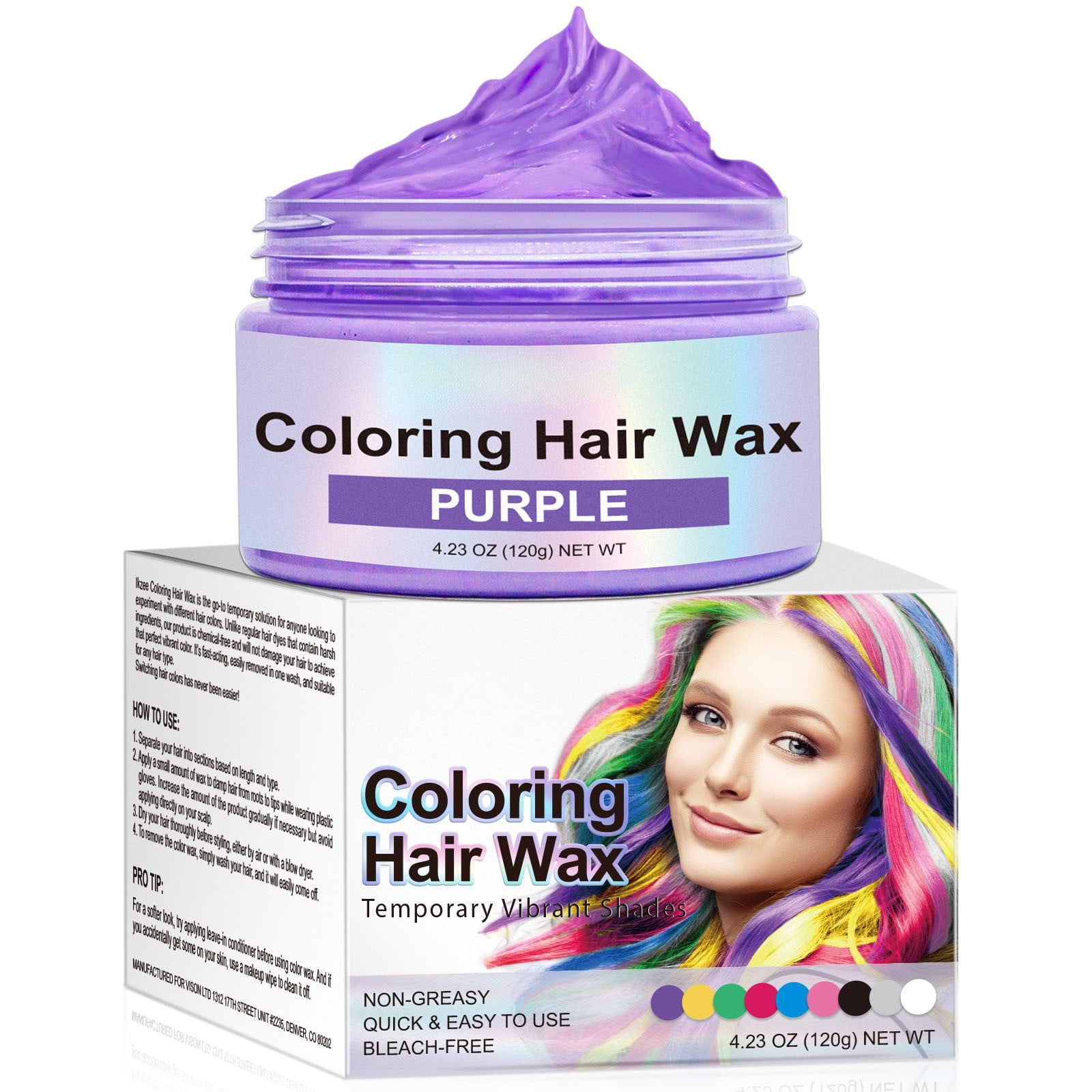 Baorden Dyeing Hair Mud Temporary Hair Dye Cream One-Time Change 9 ...