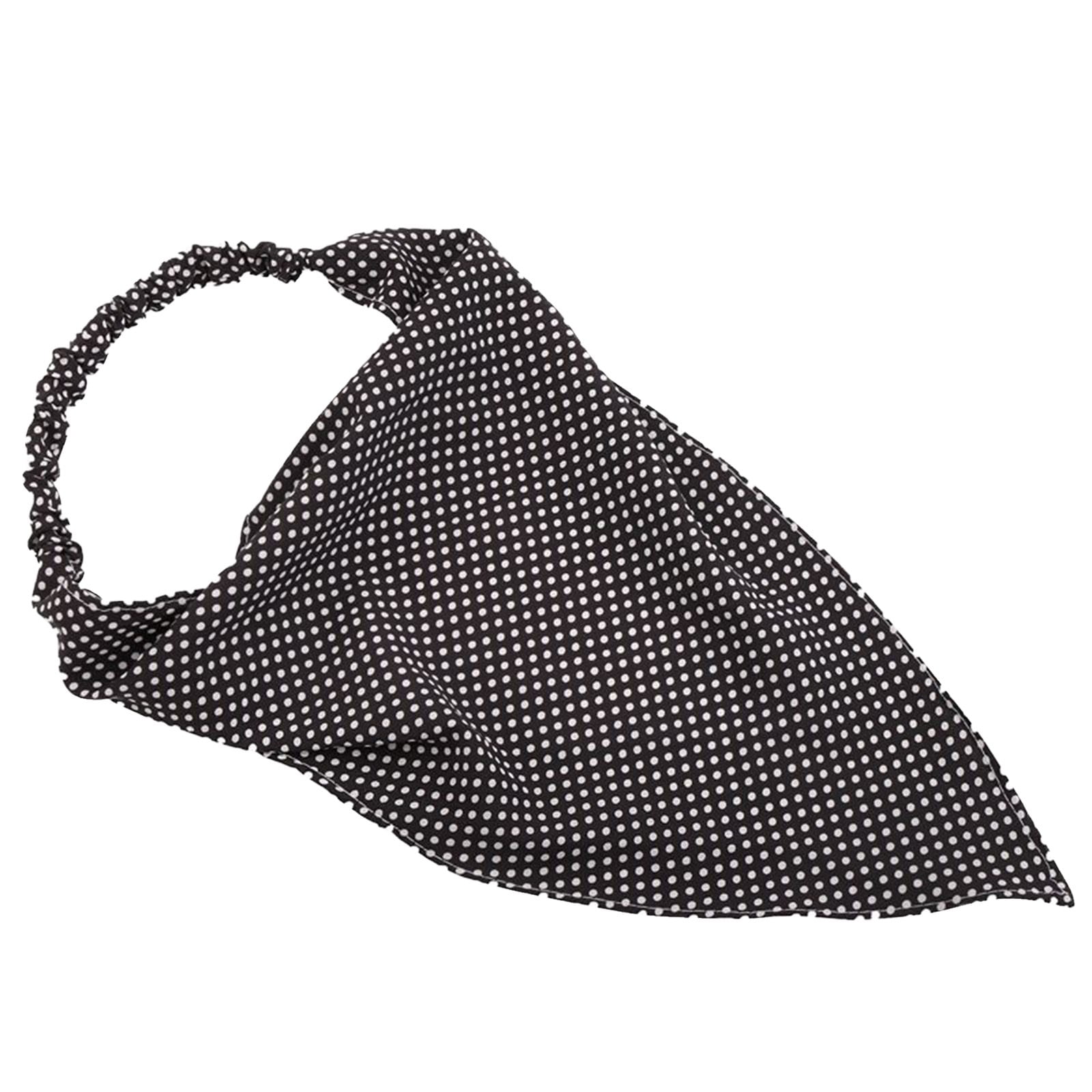 Baorden Head Scarf Polka Dot Elastic Band Elastic Hair Band Triangle ...