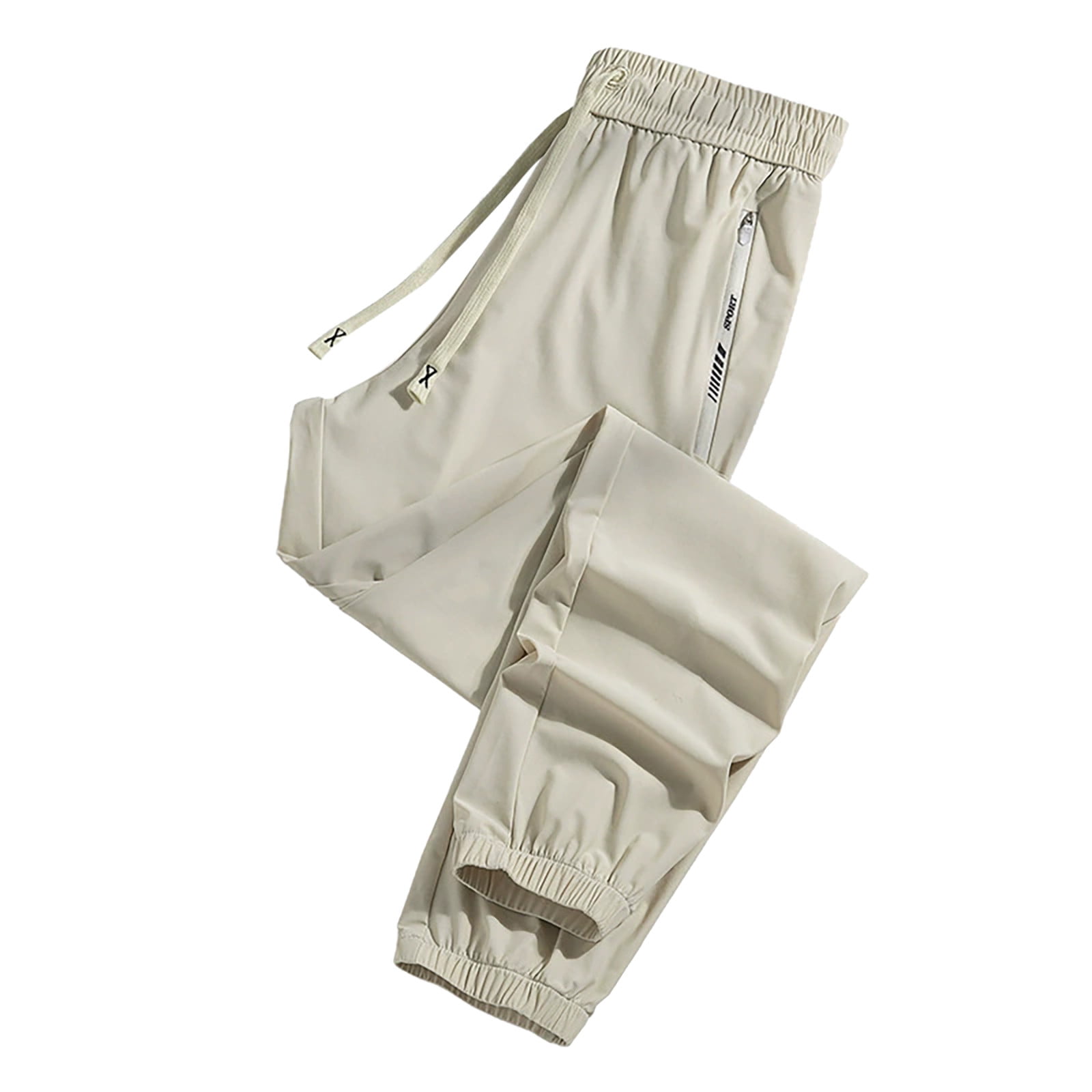 Baorden Men's and Women's High Elastic Ice Silk Pants for Summer ...