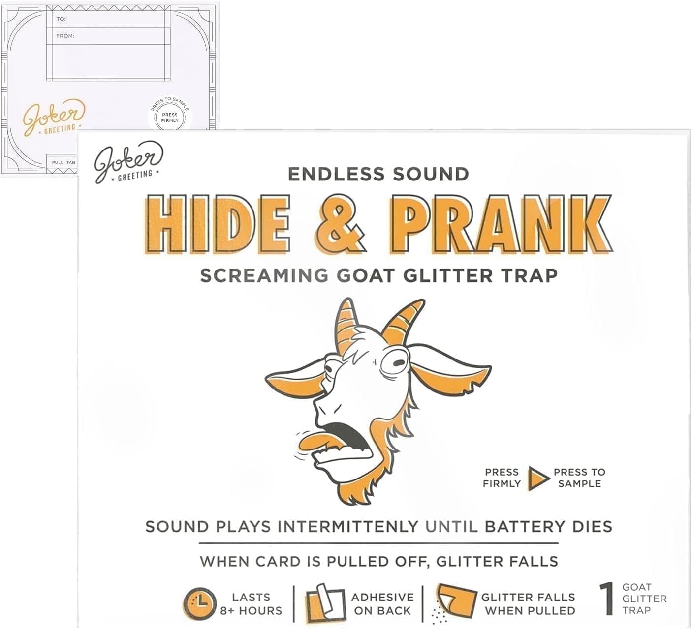 Baoyemes Goat Glitter Trap Card,Battery Powered Glitter Trap with ...