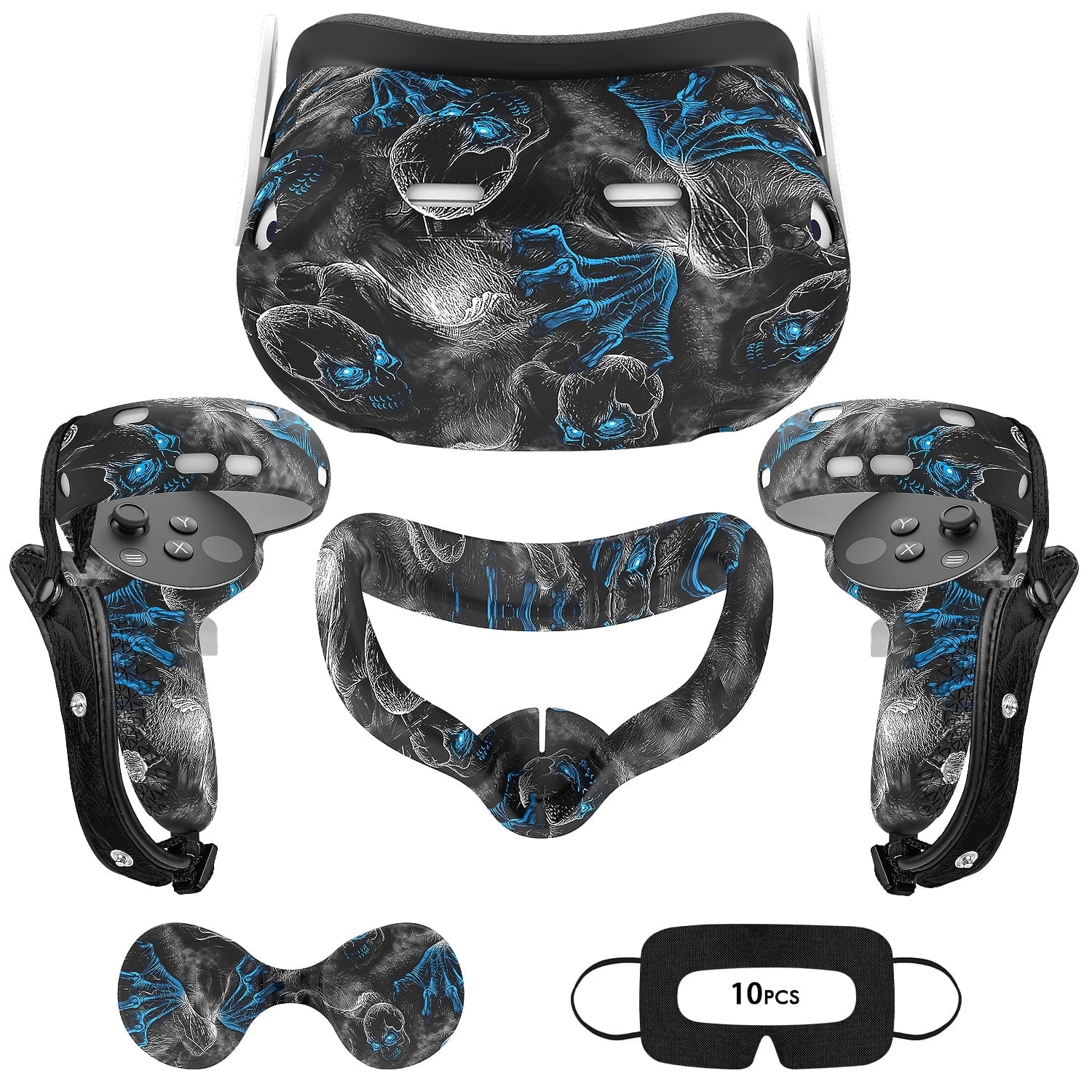 Baoyemes Silicone Cover Set for Oculus/Meta Quest 2, VR Accessories for ...
