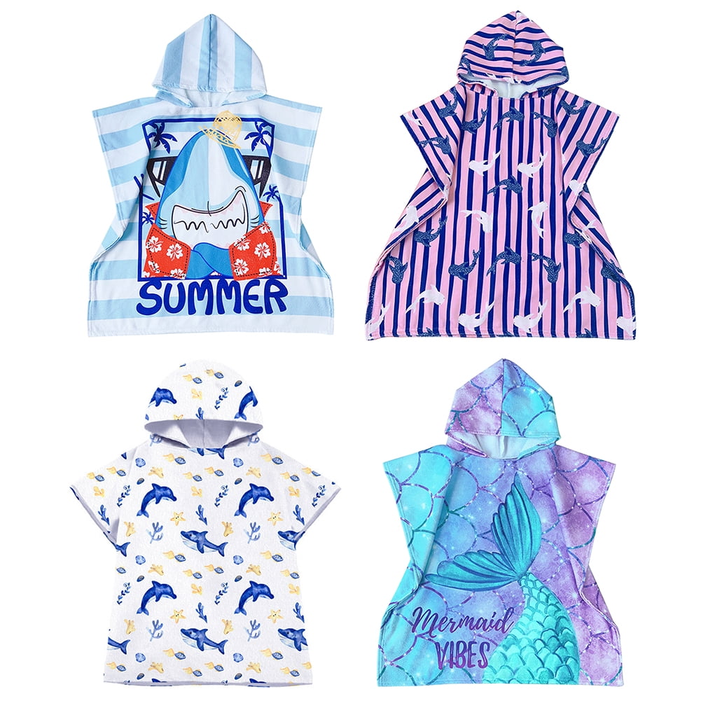 Baozhu Beach Towel with Hood for 1-5 Years Boys and Girls Hooded Towels ...