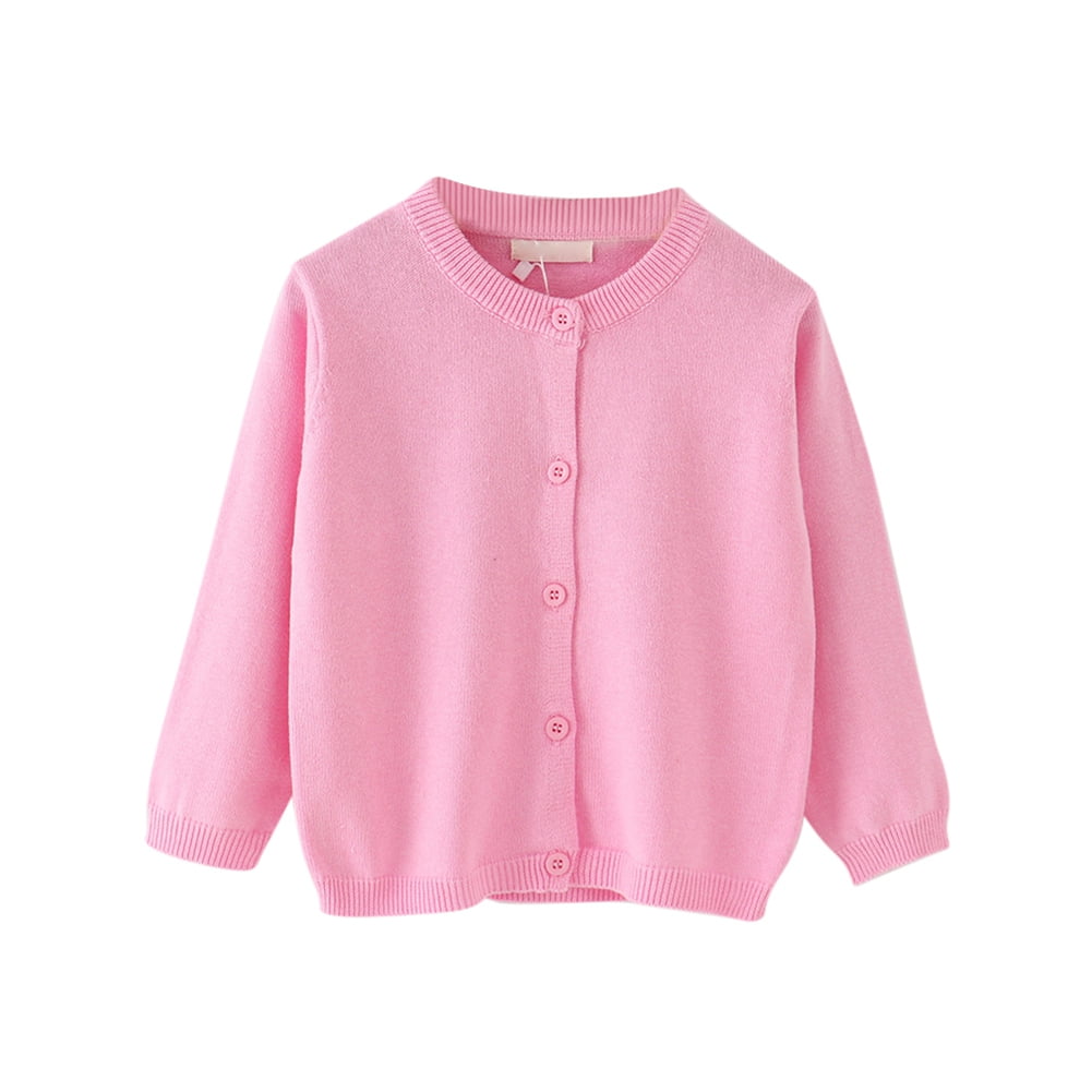 Baozhu Girls' Boys' School Uniforms Sweater Kids Cardigan Knit Sweater ...
