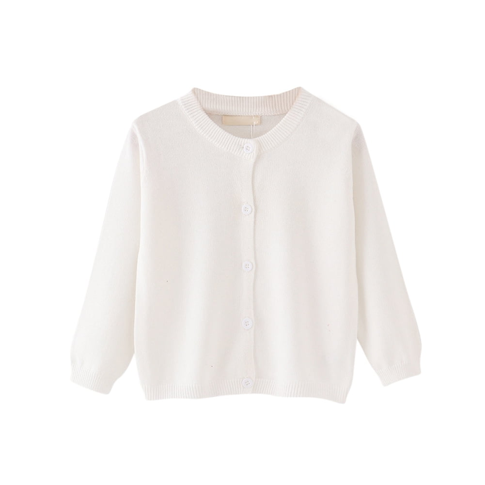 Baozhu Girls' Boys' School Uniforms Sweater Kids Cardigan Knit Sweater ...