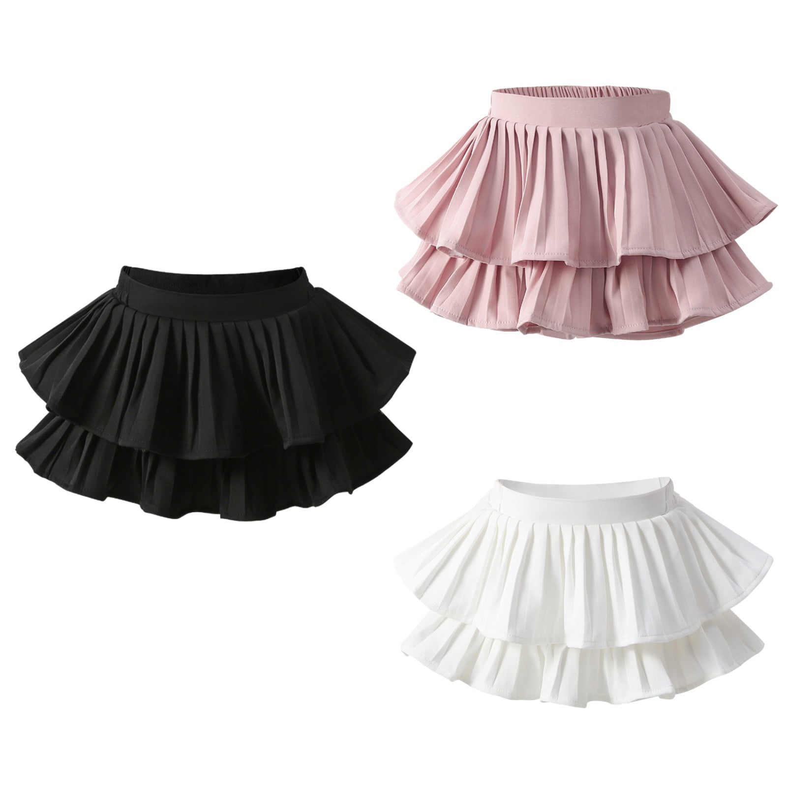 Baozhu Girls Skirt Layered Ruffle Fluffy Princess Party Birthday,2-15 ...