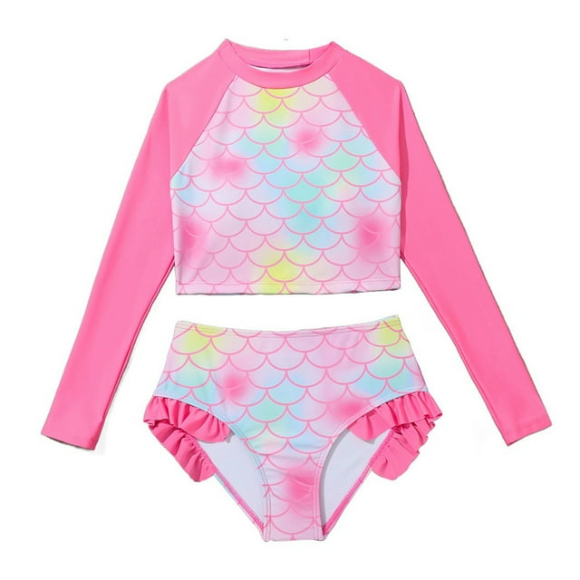Baozhu Girls Swimsuits Bikini Set,Two Piece Swimsuit Bathing Suit Girls ...