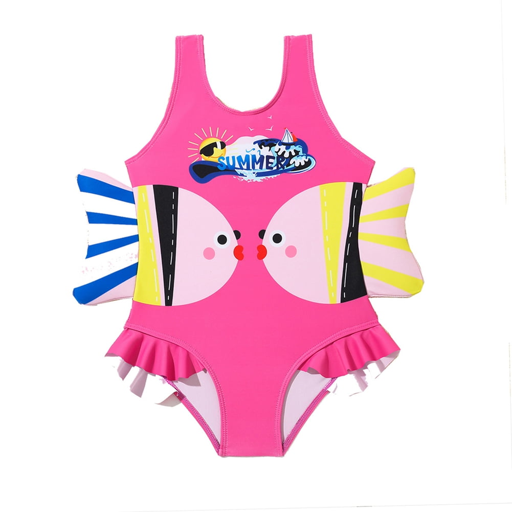 Baozhu Girls Swimsuits One Piece Cute Swimwear Bathing Suit,Summer ...