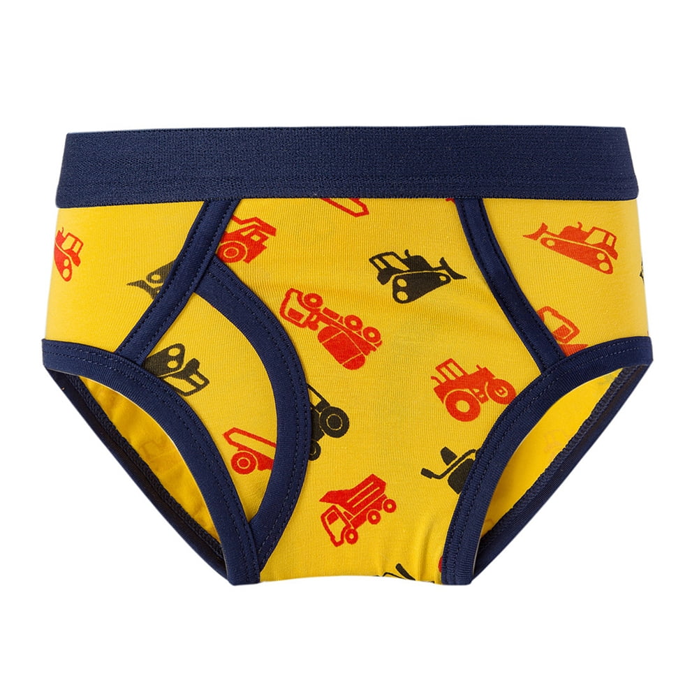 Baozhu Kid Soft Panty 100% Cotton Underwear Boys Cartoon Briefs Toddler ...
