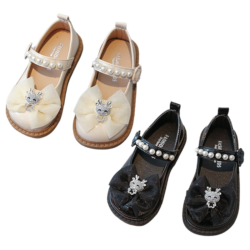 Baozhu Kids Girls Mary Dress Shoes Little Girls School Uniform Flats ...