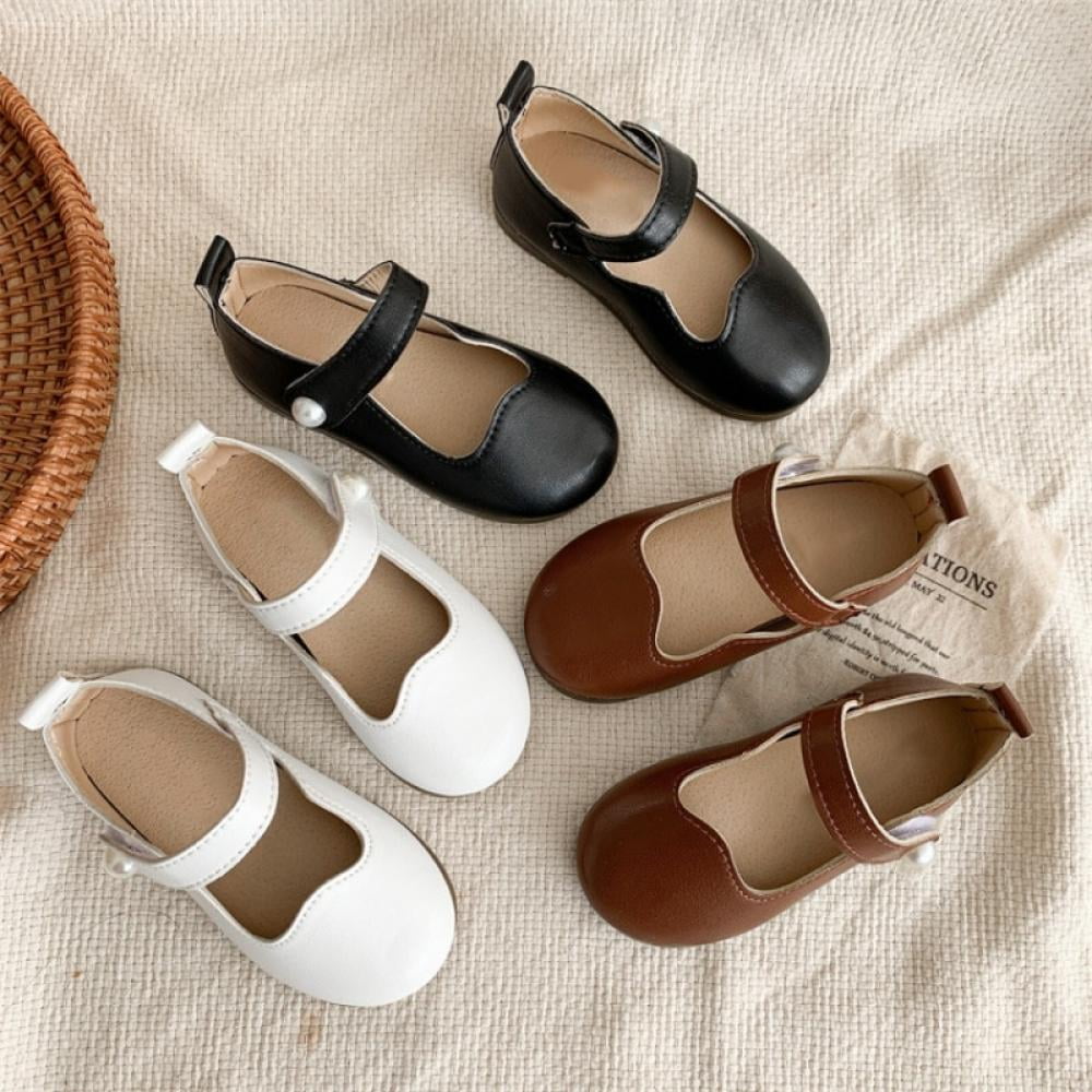 Baozhu New Girls Children PU Leather Shoes Shallow Princess Girls Mary ...