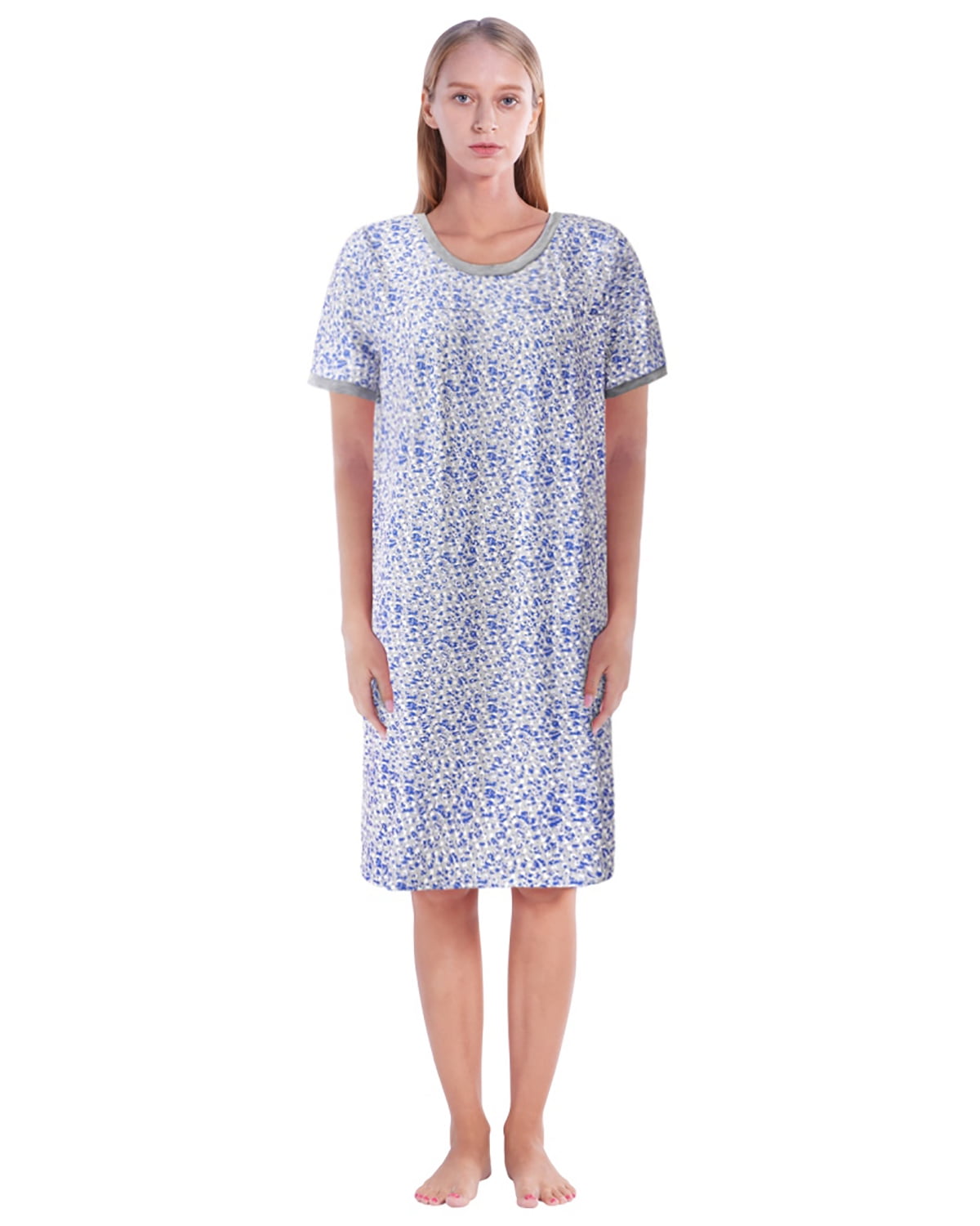 Baozhu Nursing Gown for Maternity Women Pajamas Nightgown Short Sleeve ...