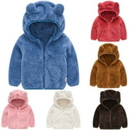 Fymall Baby Girl Boy Winter Warm Long Sleeve Plush Hooded Jacket Coat Outerwear - Walmart.com