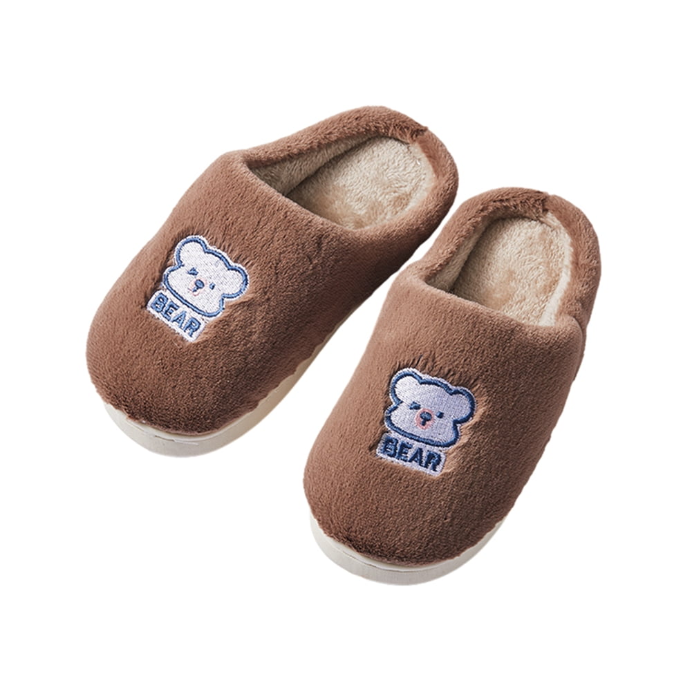 Baozhu Toddler Slippers,Kids Cotton Slippers Girls Boys Memory Foam ...