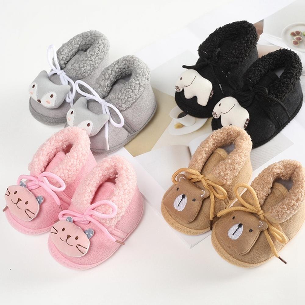 Baozhu Winter Baby Booties Shoes Cartoon Animal Warm Baby Boy Girl ...