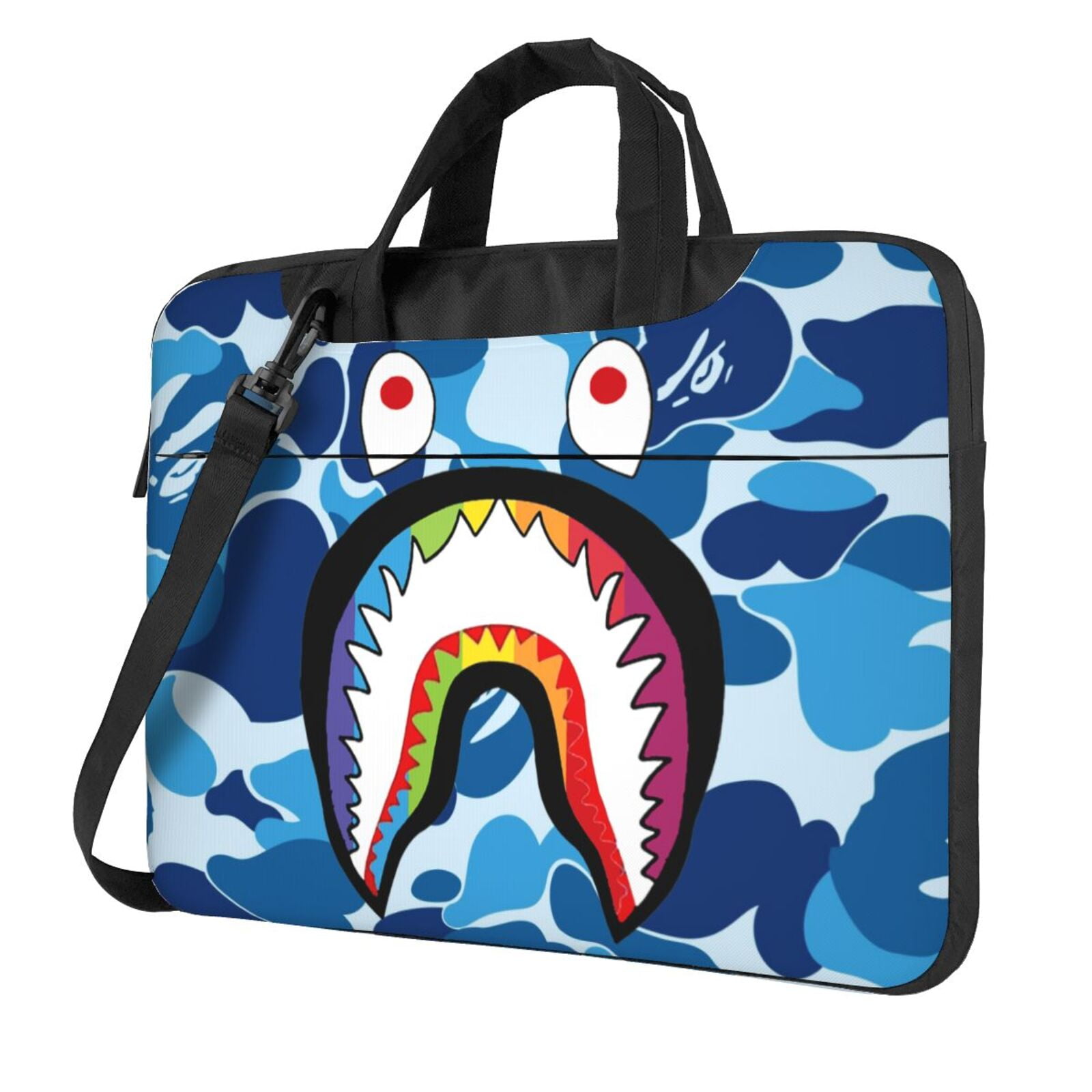 Bape Face Shark Laptop Sleeve Case 14 Inch Computer Tablet Shoulder Bag ...