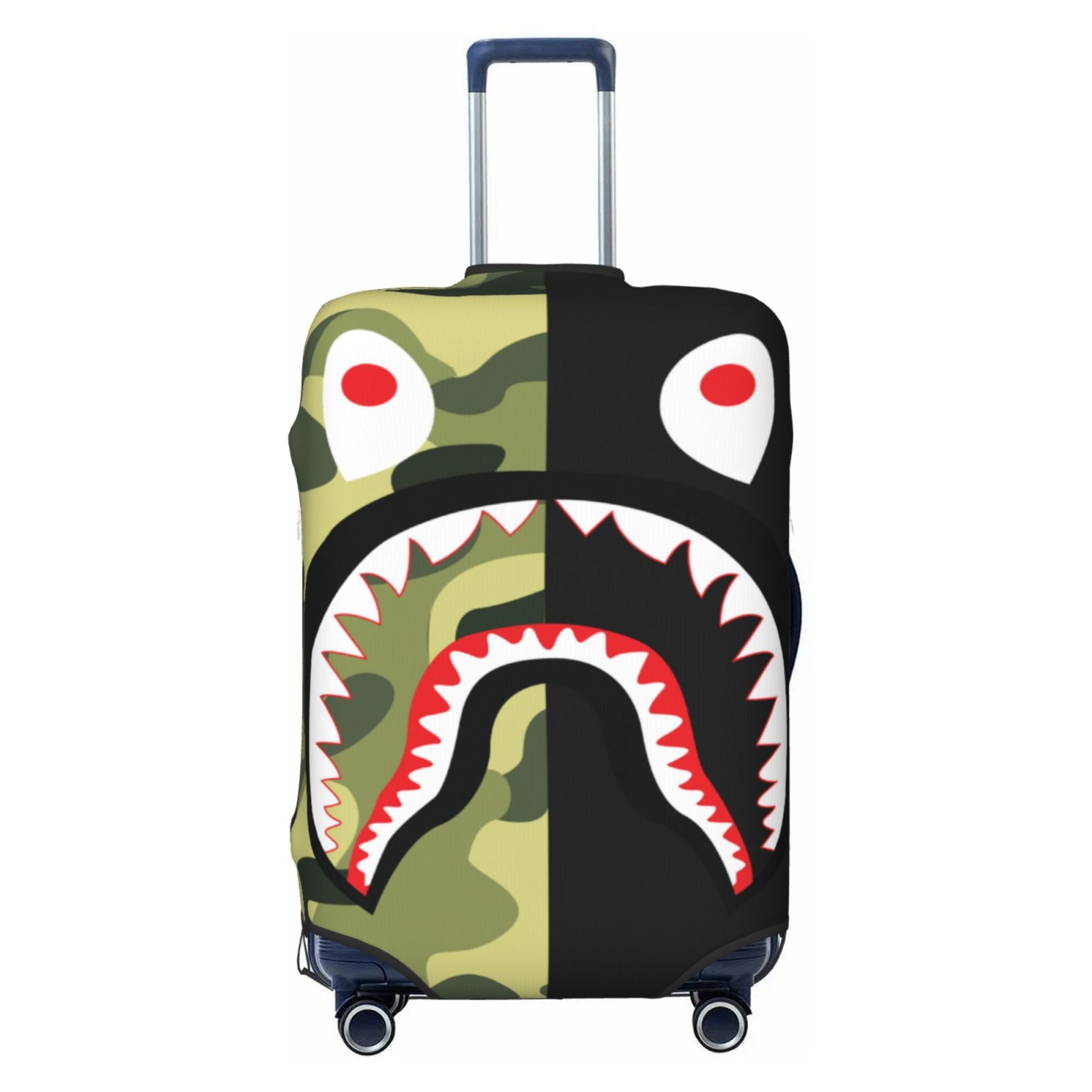 Bape Face Shark Luggage Cover Travel Luggage Protector Printed Suit ...