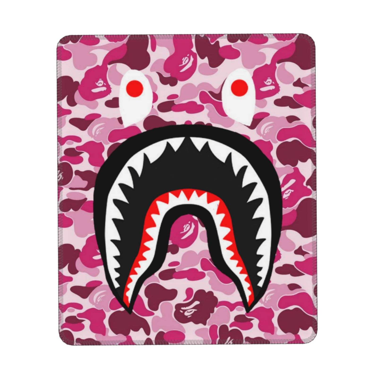 Bape Face Shark Mouse Pad Non-Slip Rubber Desktop Mousepads 7.9 X 9.5 ...