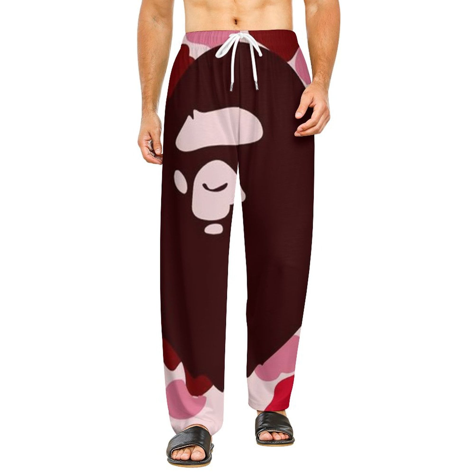 Bape-Shark Men's Pajama Pants，Unisex Soft Sleepwear for Comfortable ...