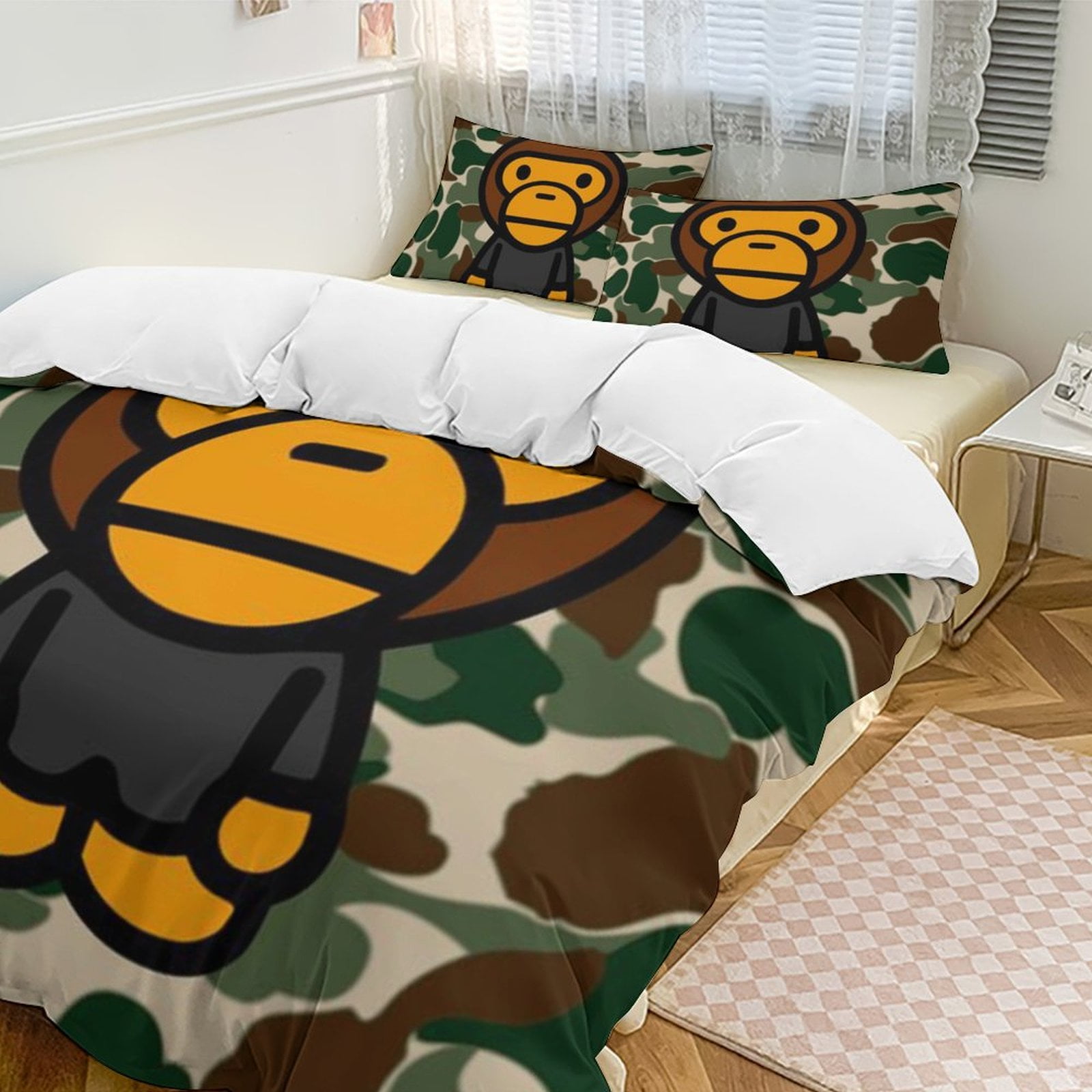 Bape Shark Three Piece Duvet Cover Set Duvet Cover 3 Piece Bedding Set ...