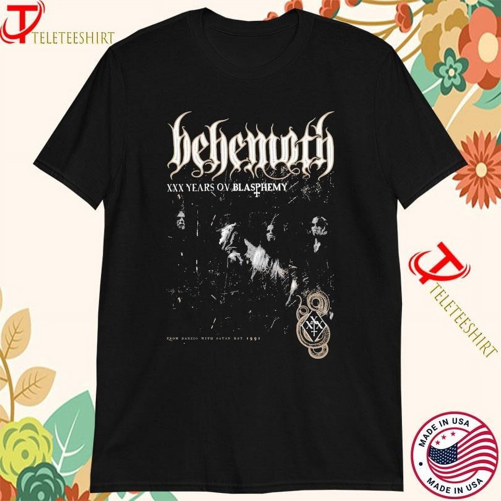 Baphomet Band Xxx Years Ov Blasphemy Prom Danzig With Satan Est 1991 T ...