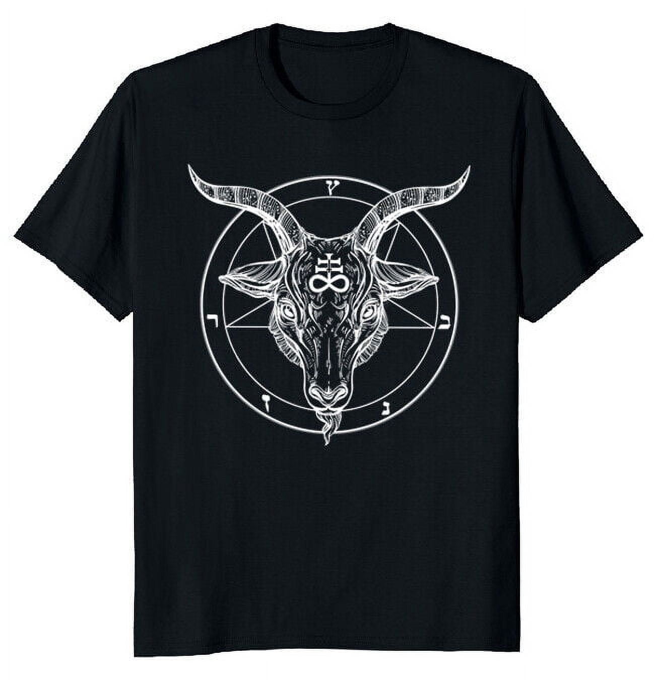 Baphomet Goat Head with Pentagram Occult Symbolism Classic T-Shirt Fast ...