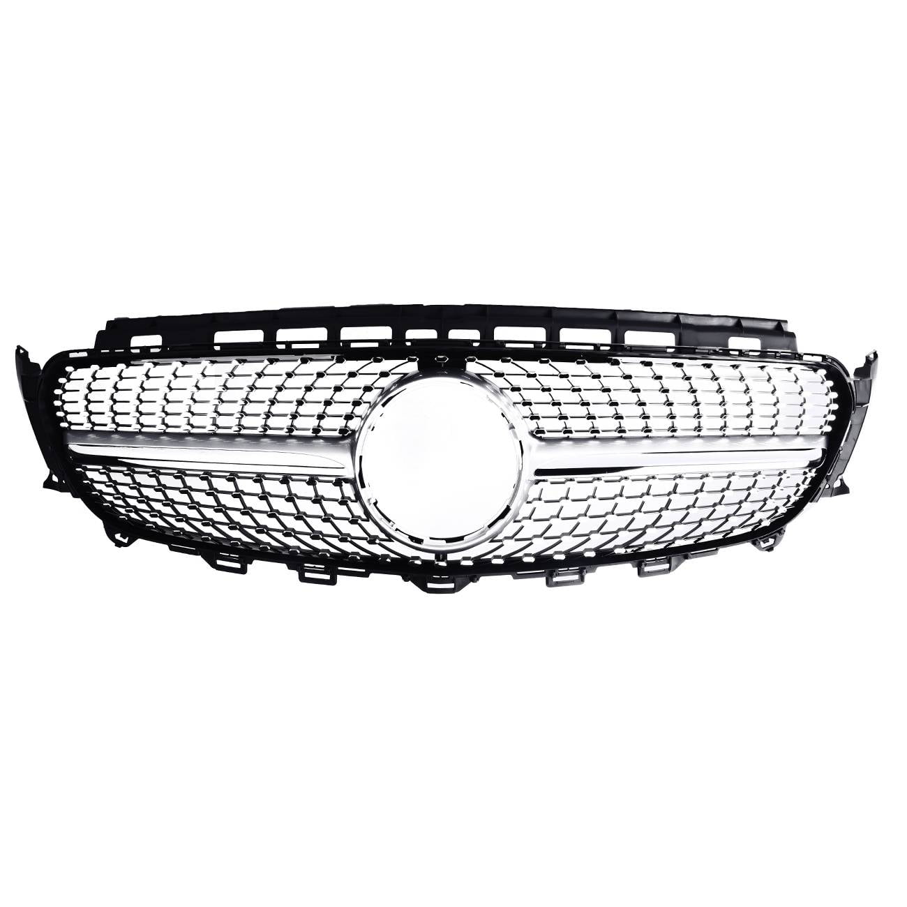 Bapmic 2138880123 Front Silver Diamond Star Grille w/Camera Compatible ...
