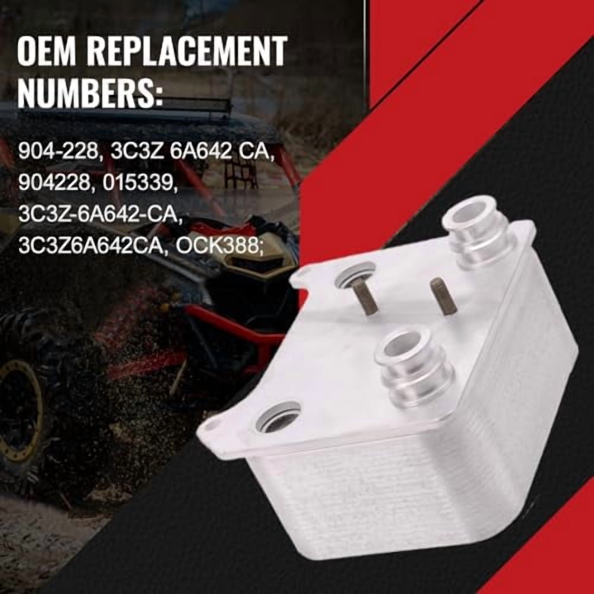 Bapmic 3C3Z6A642CA 3C3Z-6A642-CA Engine Oil Cooler Kit Compatible with ...