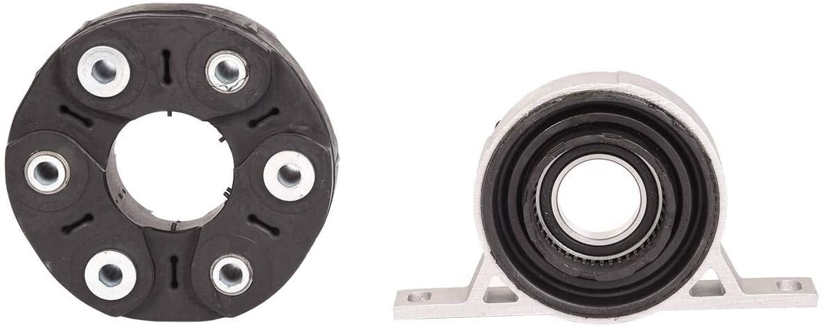 Bapmic Driveshaft Coupler + Center Support Bearing for BMW E60 E61 E63 ...