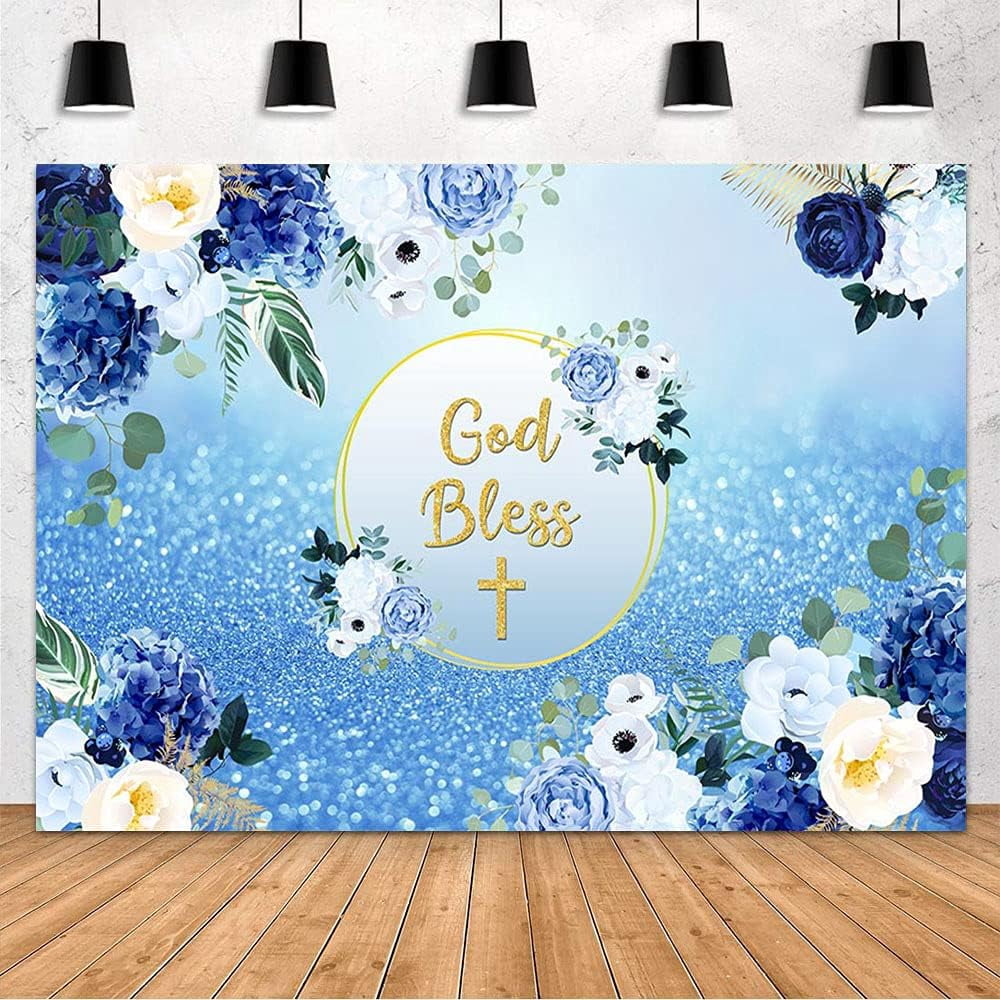 Baptism Decorations Backdrop for Boy and Girl First Communion Baptism ...