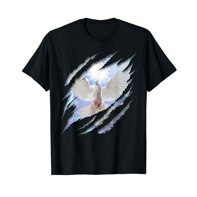 Baptism Holy Spirit White Dove Baptized Christian T Shirt - Walmart.com