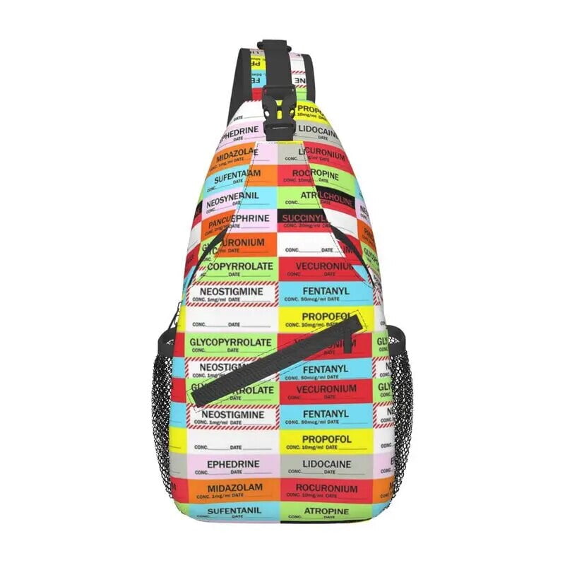 Baptism Of Nursing Student Sling Bags for Men Cool Medical Nurse ...