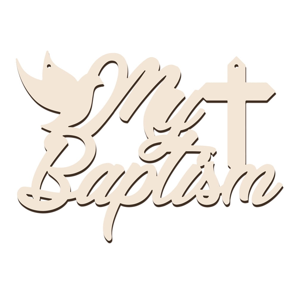 My Baptism Wooden Sign My Baptism Wood Letters Sign Gender Reveal Backdrop Wall Hanging Art ...