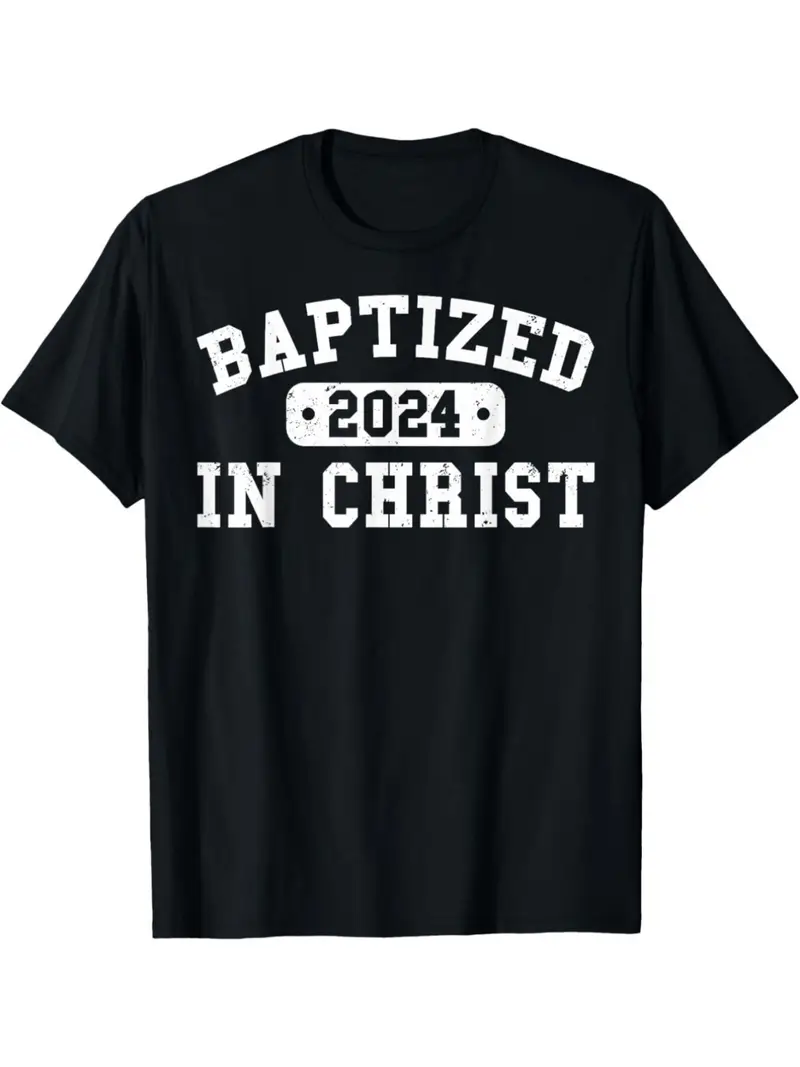 "Baptized in Christ" Men'S T-Shirt - 100% Cotton, Comfortable Fit ...