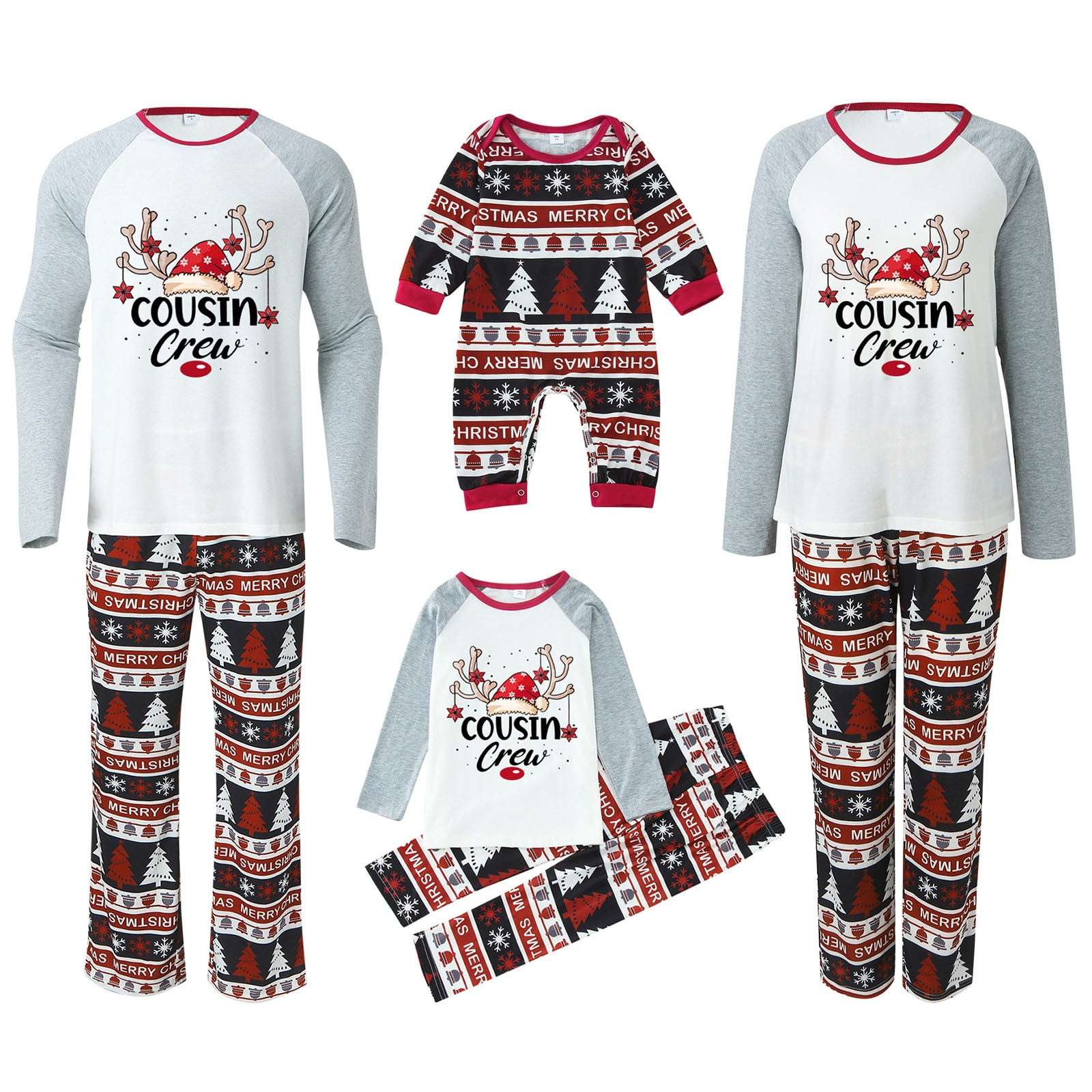 Baqcunre 2022 New Christmas Family Home Suit Family Christmas ...