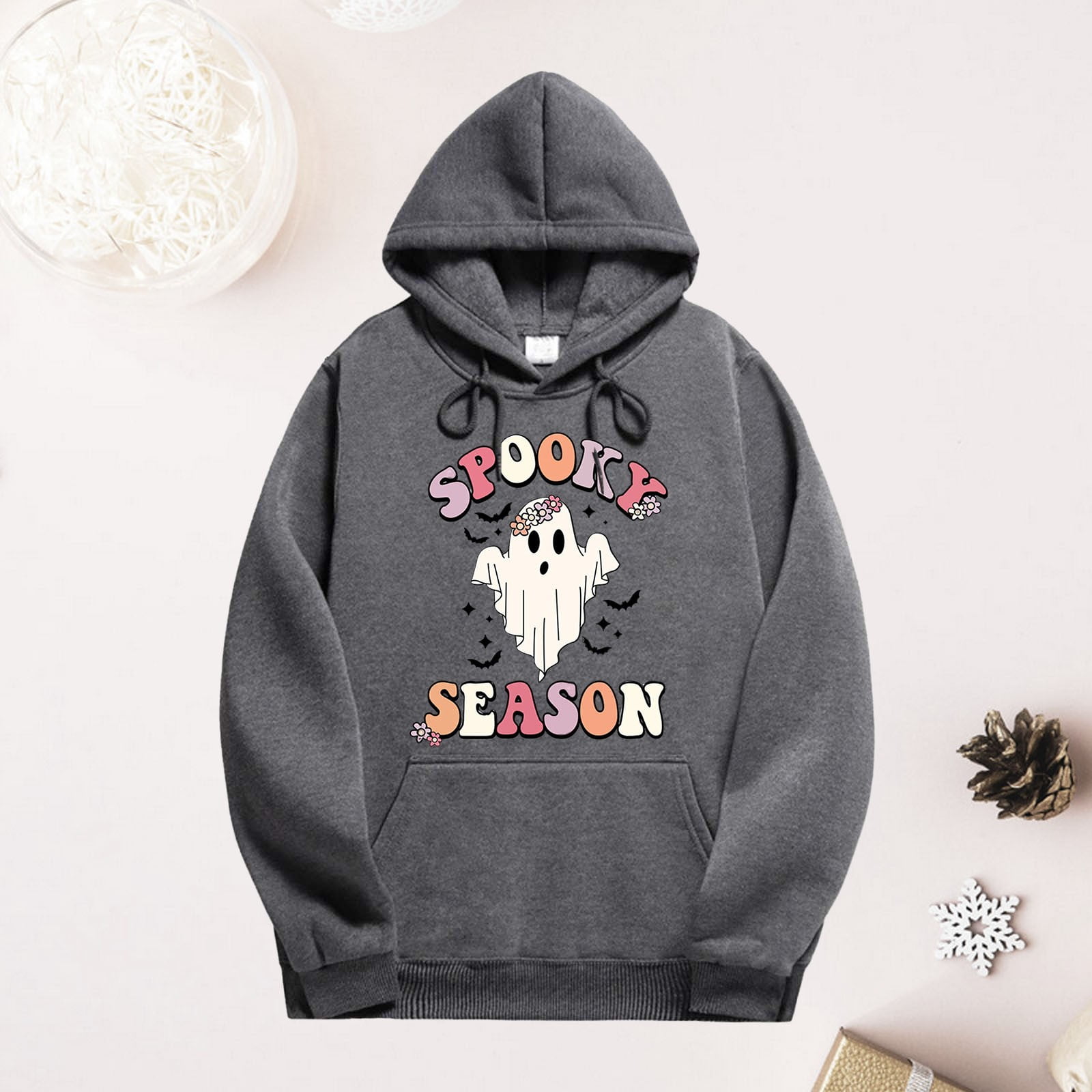 Baqcunre Baqcunre Hoodie for Women Cute Print Sweatshirt Casual Long ...