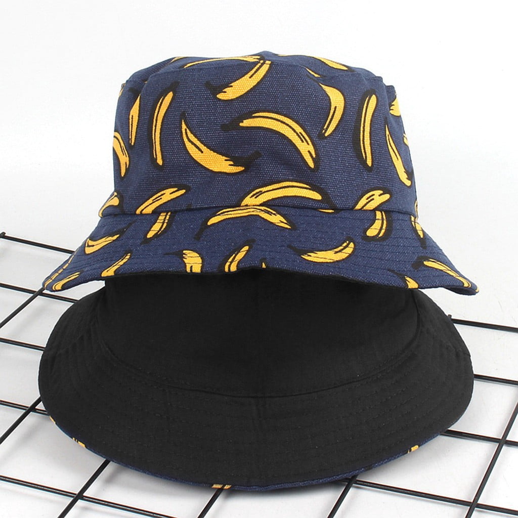 Baqcunre Bucket Hats for Men, Fisherman Cap Banana Wear Hat Sided ...