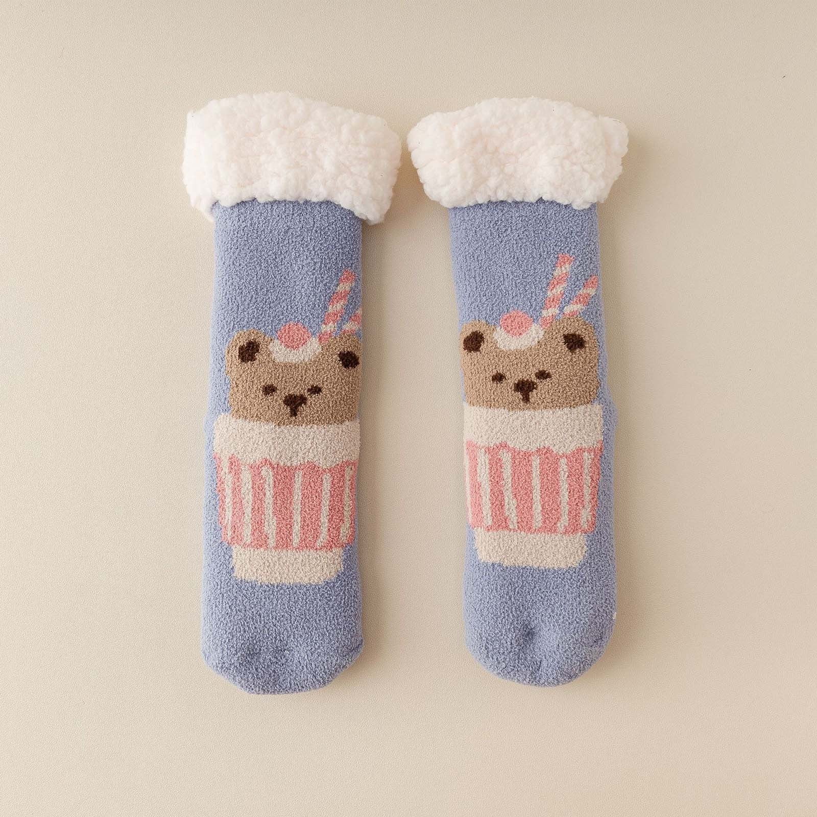 Baqcunre Clearance! Warm Socks for Women, Women Cute Lamb Velvet Socks ...
