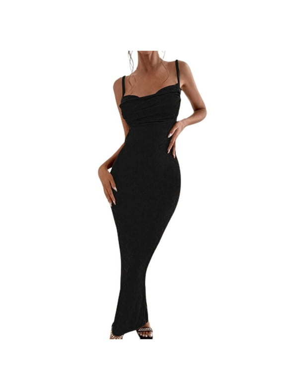 Long Formal Open Back Dress